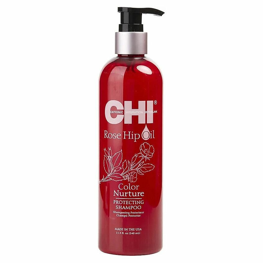 CHI - Rose Hip Protection Shampoo Шампунь с маслом шиповника для окрашенных волос 340 мл