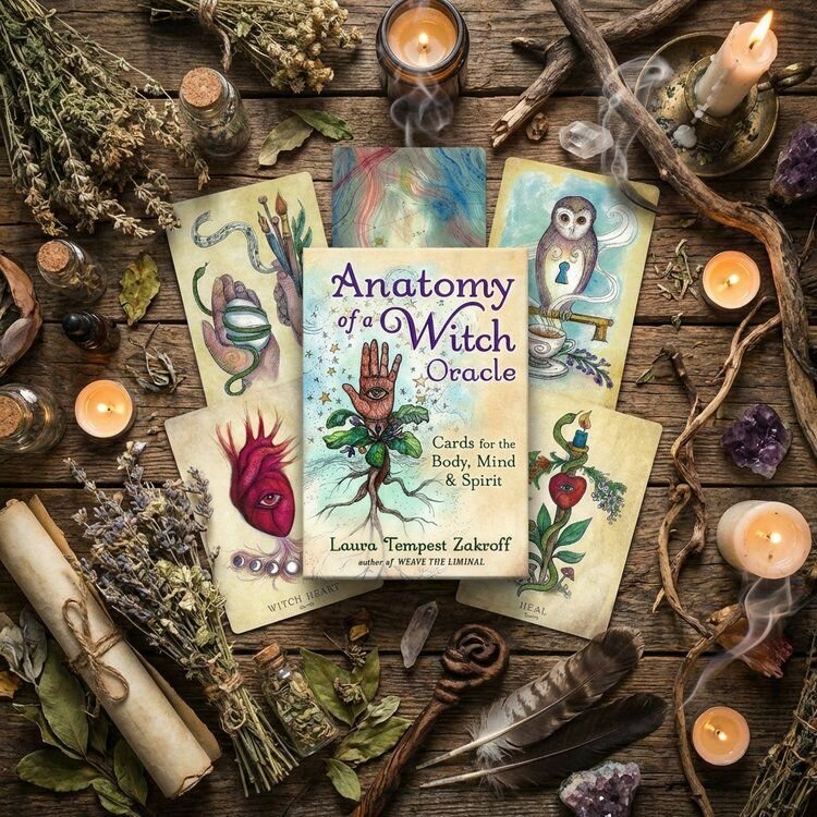 Карты Таро "Anatomy of a Witch Oracle Cards" Blue Angel / Оракул Анатомия Ведьмы 63362