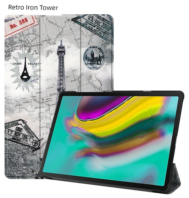 Подходит для Samsung Galaxy Tab S5E, защитный чехол 10.5inch T727A, кожаный чехол для планшета sm-T720, чехол-подставка