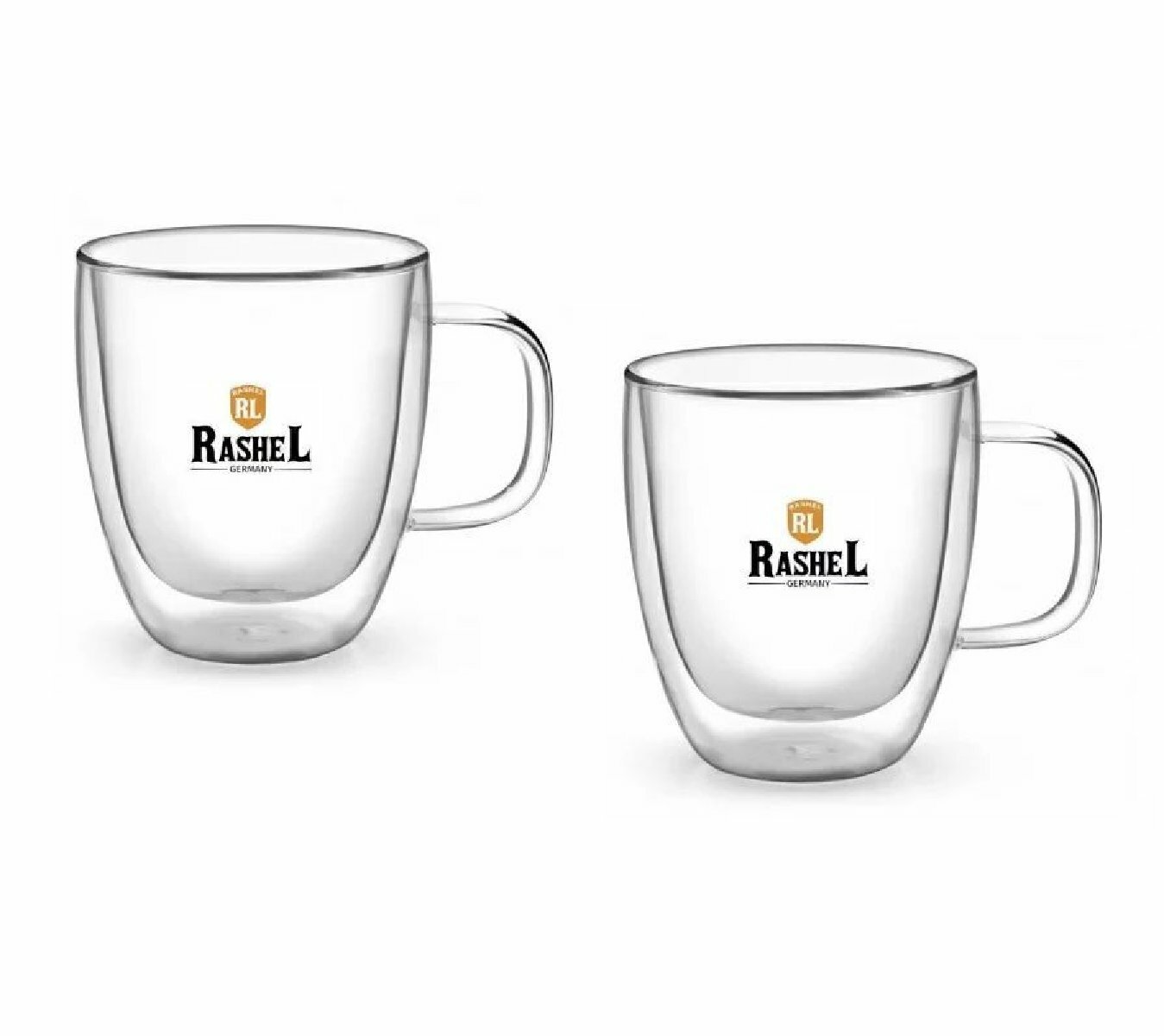 Набор стеклянных кружек Rashel R-300 (2 шт. по 0,3 литра)