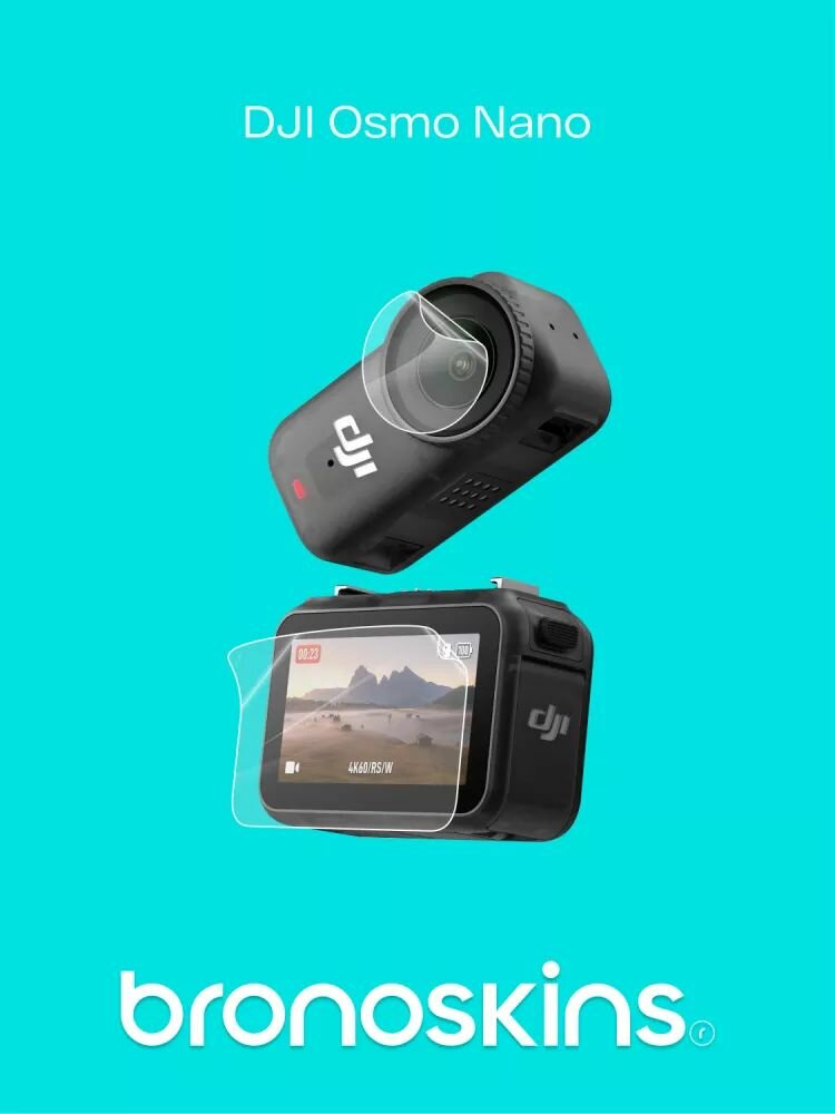 Комплект защитных пленок для DJI Osmo Nano (Глянцевый комплект защиты)