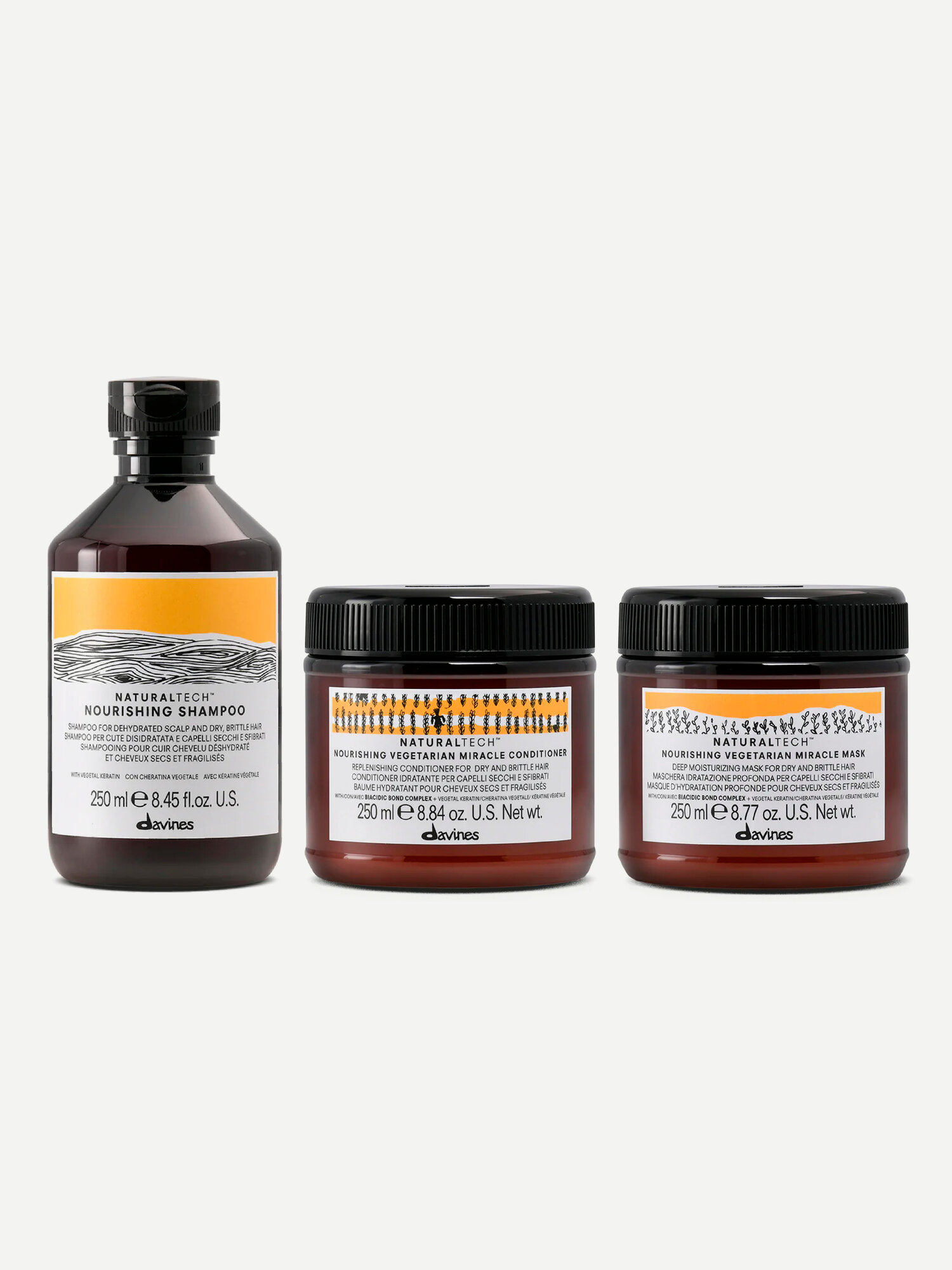 Набор косметики для ухода за поврежденными волосами NT Nourishing, Davines