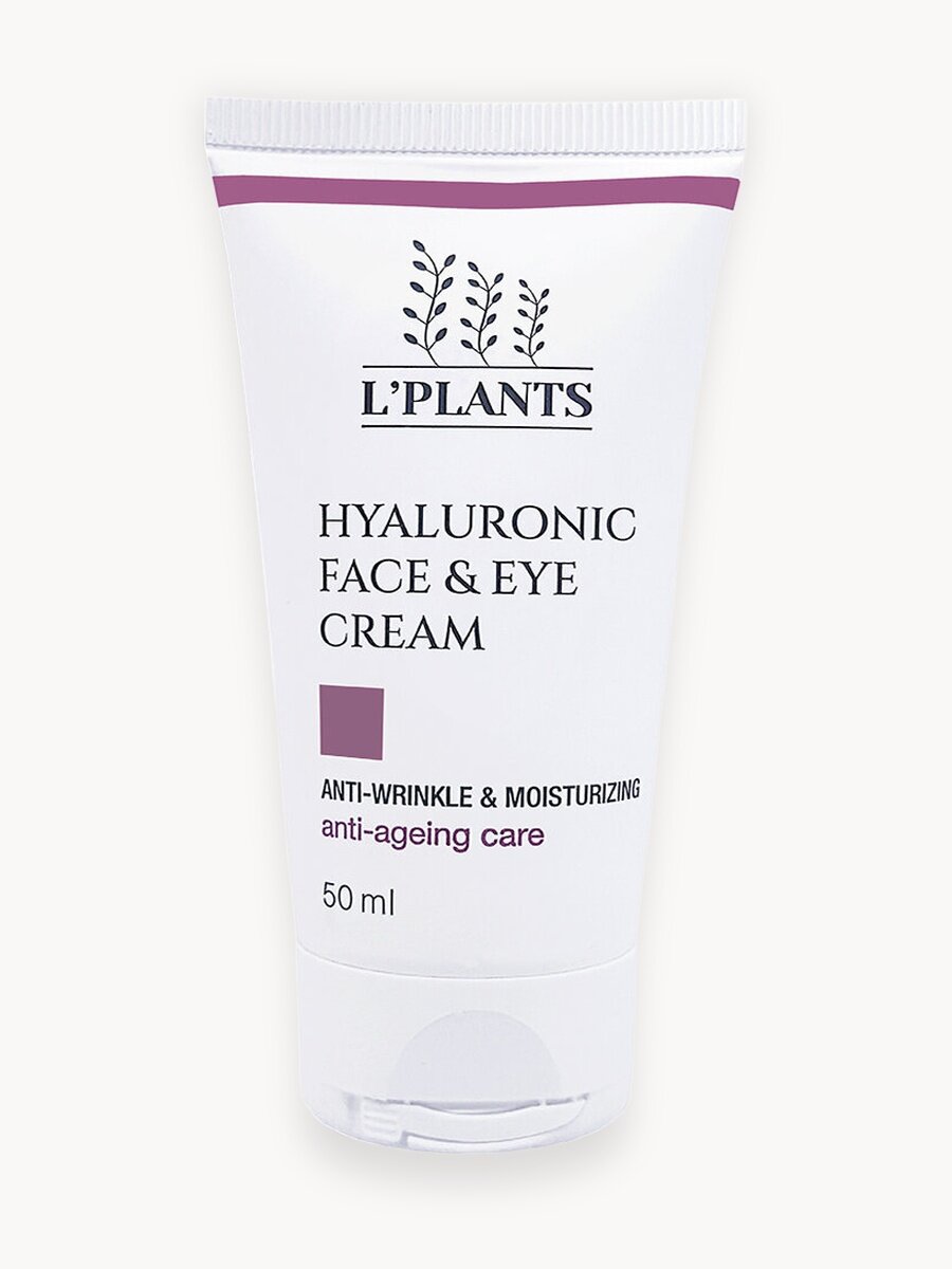 Крем от морщин для лица и век с гиалуроновой кислотой L'PLANTS 50мл