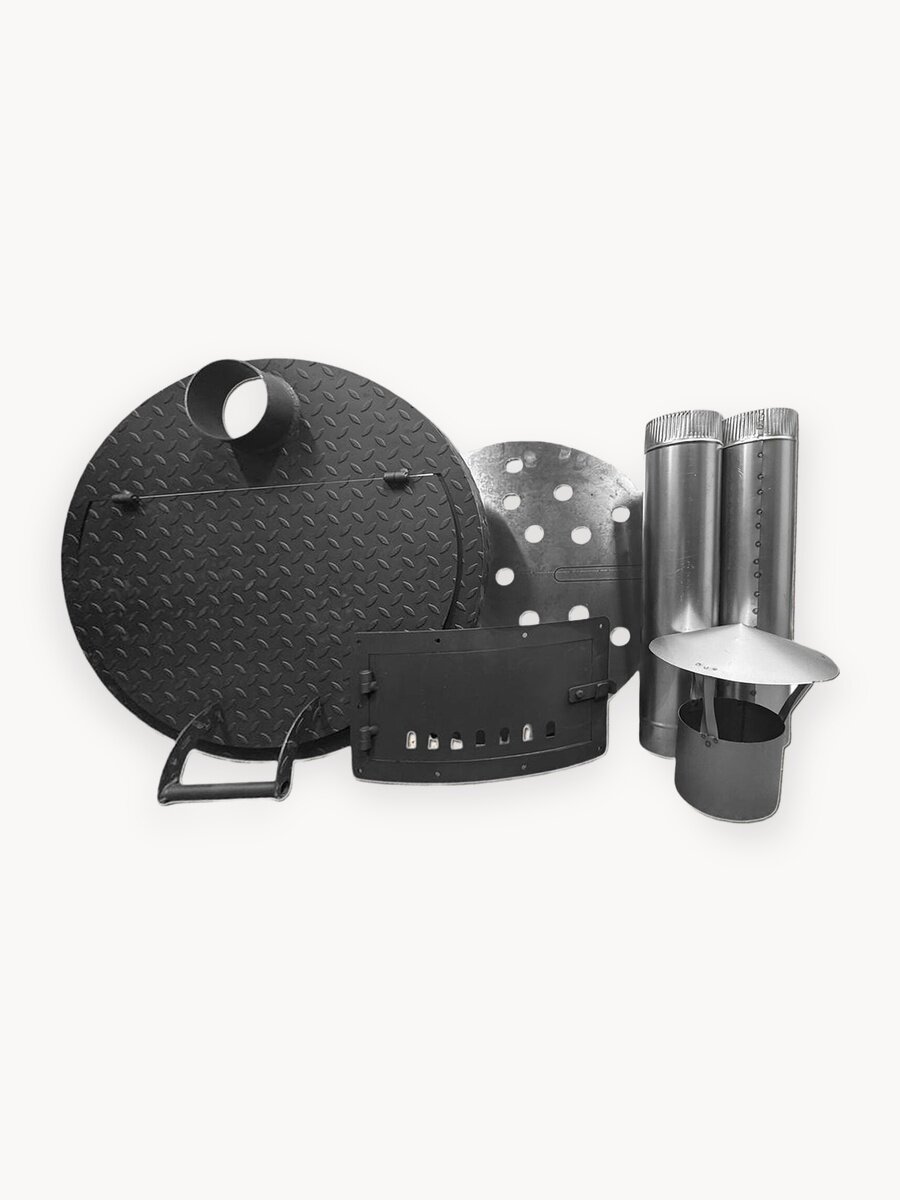 Набор Сделай Сам для бочки из под масла 200 литров, комплект 4в1