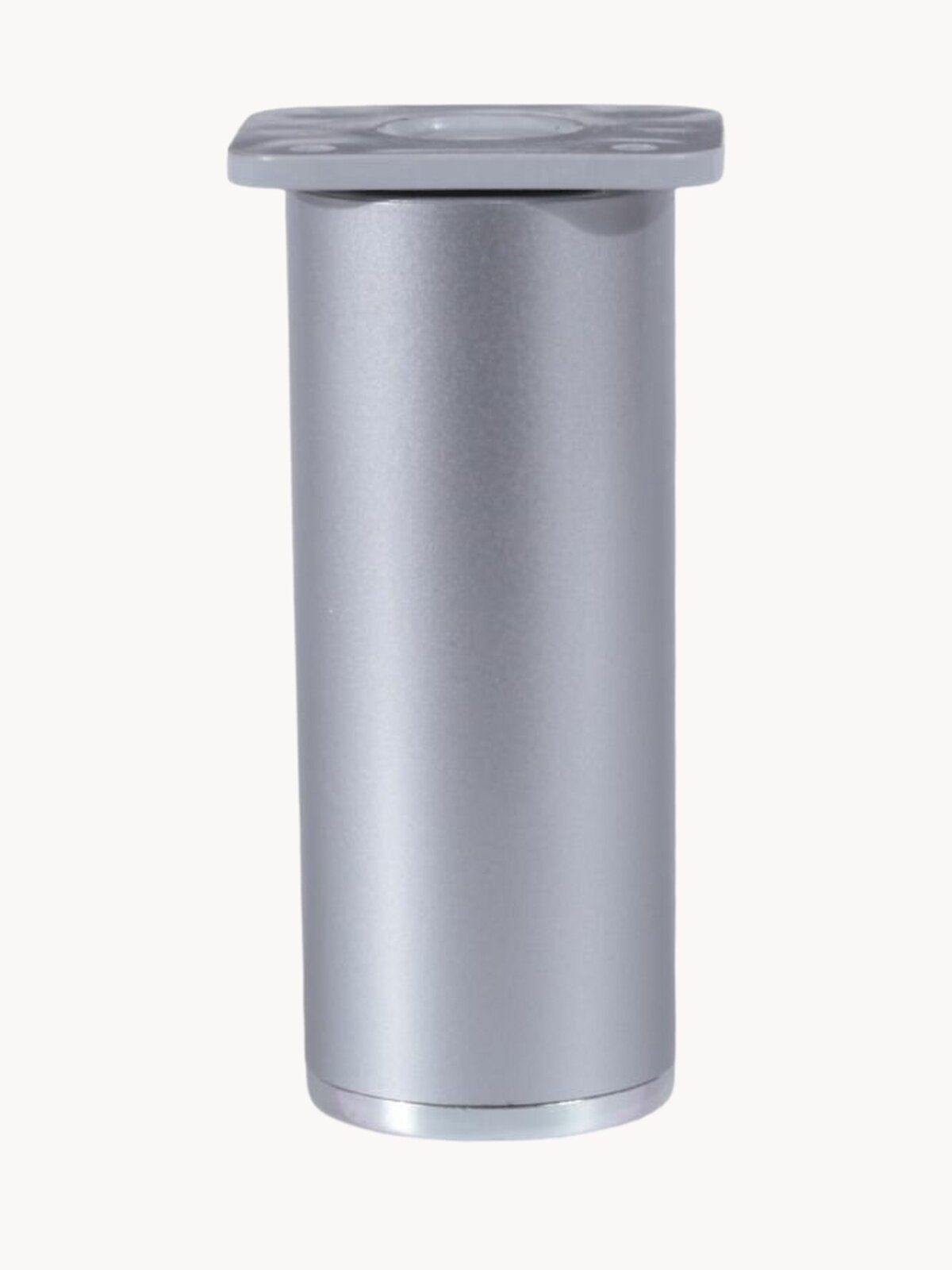 Ножка для мебели Brante высота 100 мм. ДК 7 матовый хром/хром, опора мебельная для кухни, стола, шкафа, кровати