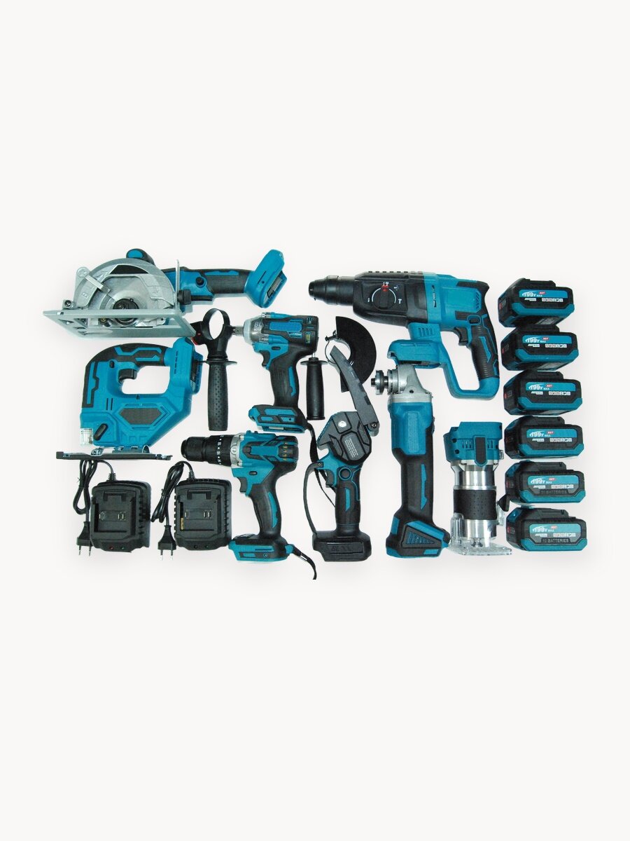 Аккумуляторный набор инструментов 8 в 1 с шестью АКБ по 6 Ан