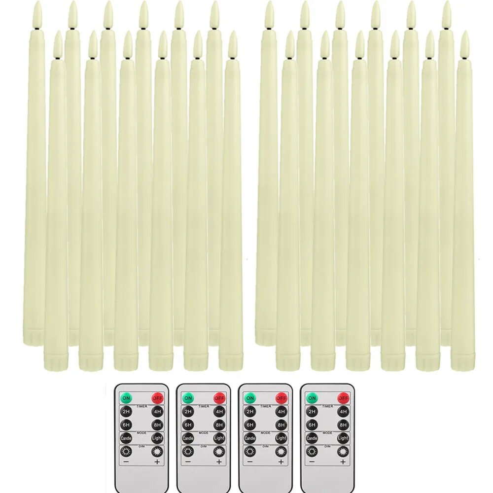 Светодиодные свечи-конусы Ivory, 24 шт.