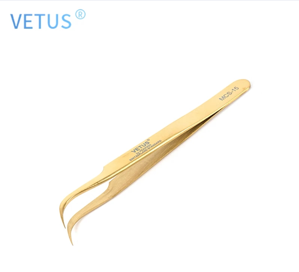 VETUS MCS-15 Набор для наращивания ресниц, бабочка, золотой цвет, профессиональный инструмент для красоты