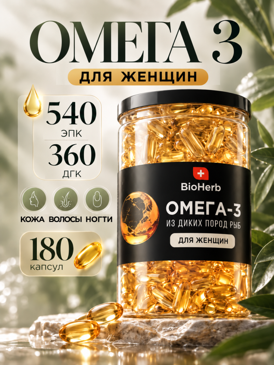 BH Омега-3 для женщин 180кап