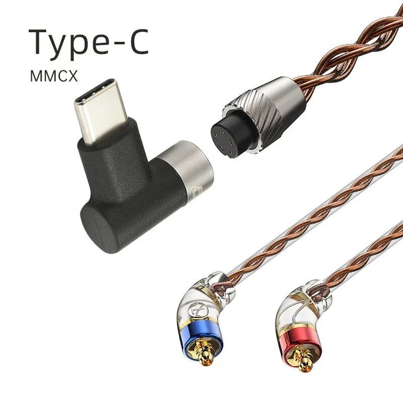 CVJ Наушники проводные, USB Type-C, красный
