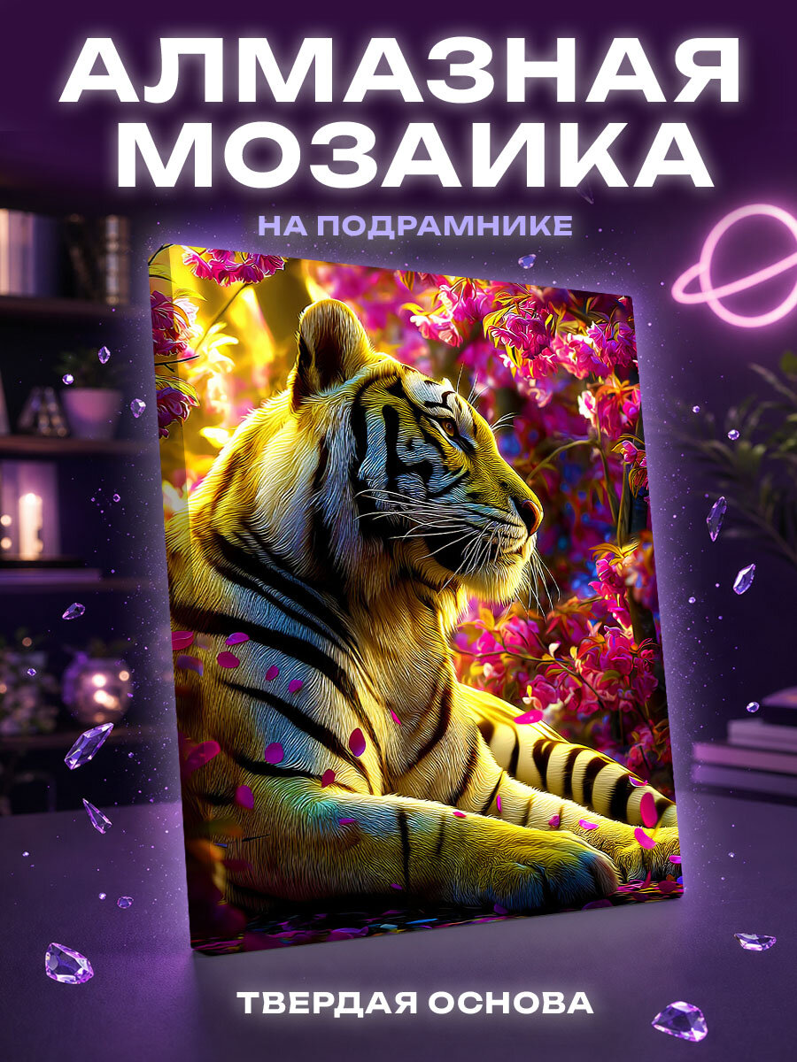 Алмазная мозаика Тигр