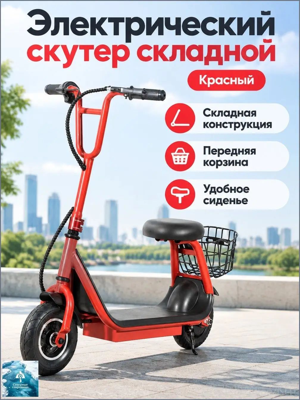 Электросамокат SKU-202609171034-01, красный