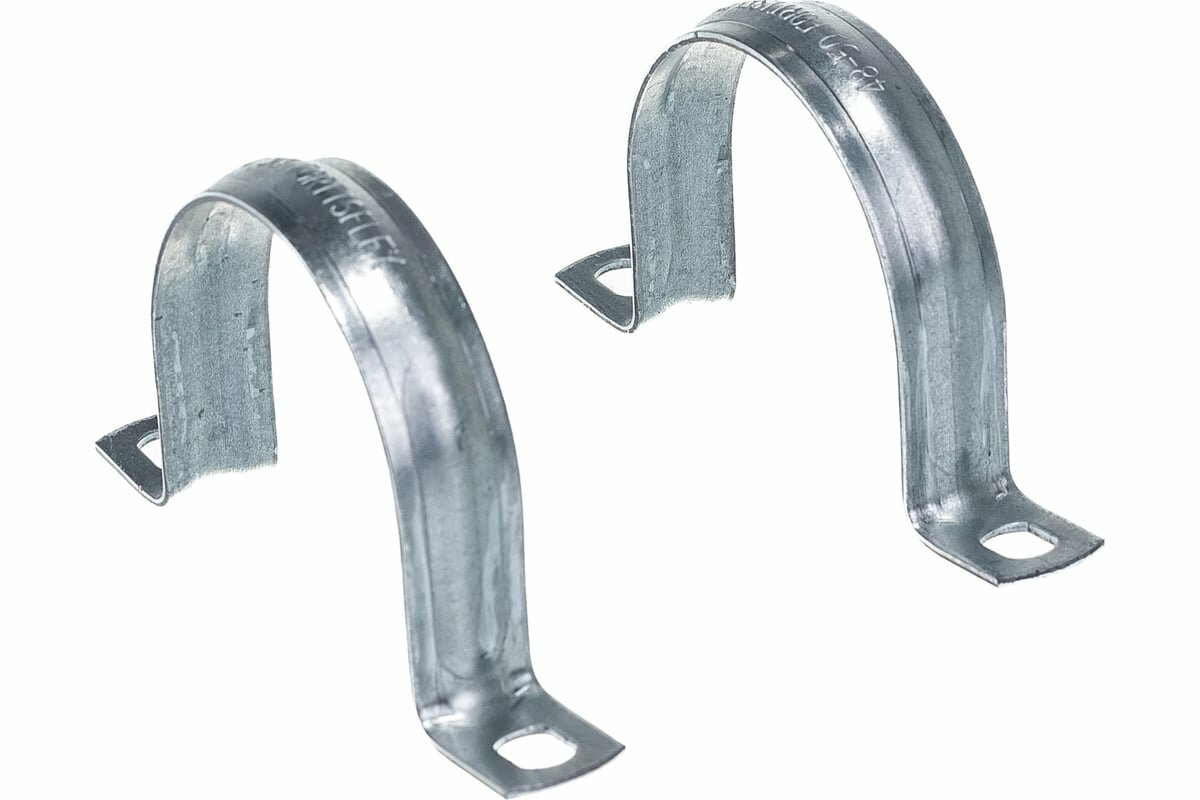 FORTISFLEX СМД 48-50 Двухлапковая металлическая скоба 49609 для крепления кабелей