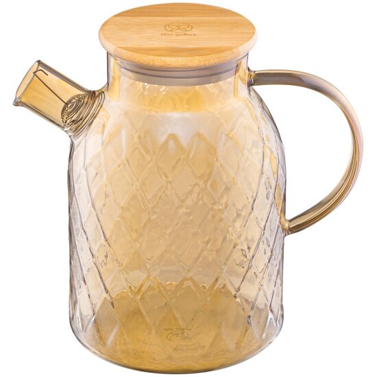 Чайник Elan Gallery "Crystal glass" с ситом, золото, 1,6 л с крышкой (360177 Elan)