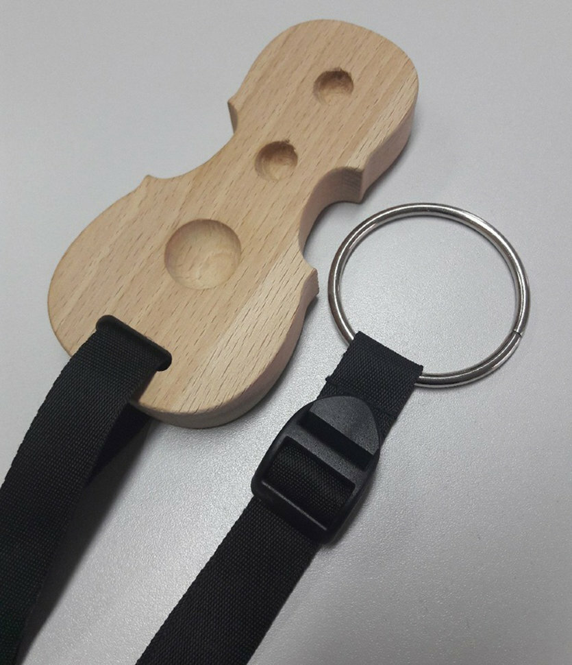 Упор для шпиля Мозеръ, для виолончели, в форме скрипки, дерево, 0,2 кг