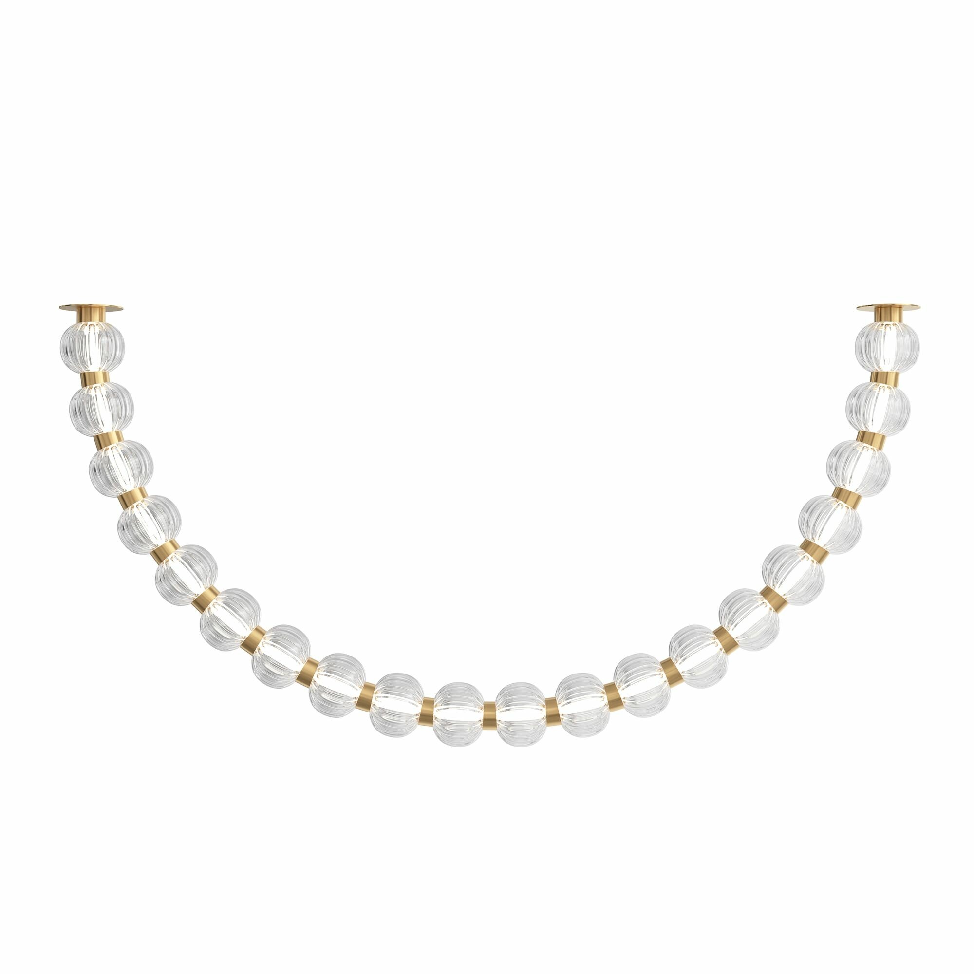 Светильник потолочный подвесной светодиодный золотой Maytoni Amulet MOD555CL-L28G3K