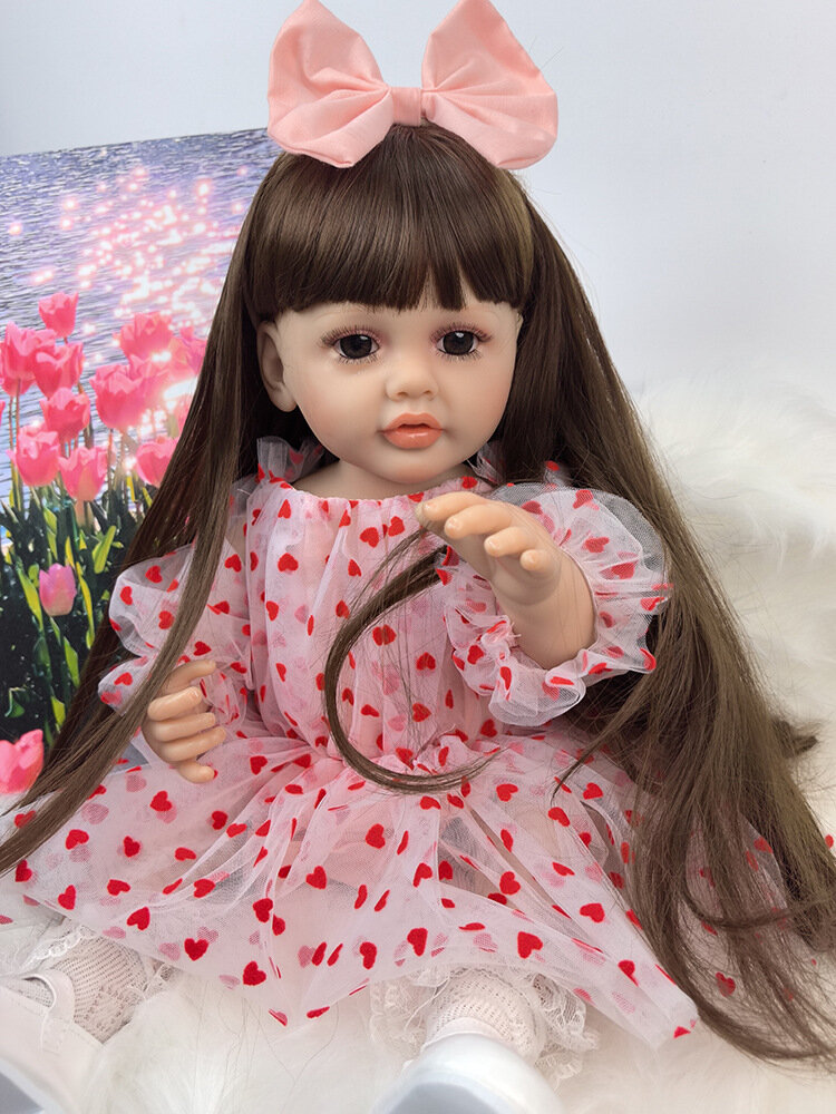 Кукла KEIUMI Baby Rebirth Doll, силиконовая, 55см, голубоглазая