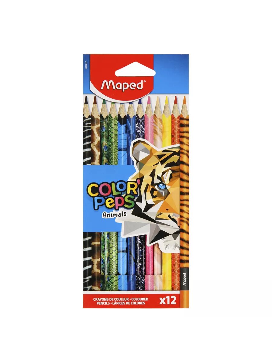 Набор цветных карандашей Maped "Color'peps", 12 цветов, 1 уп.