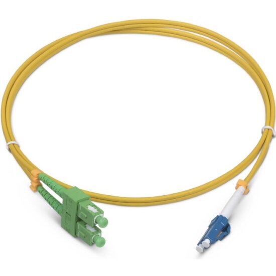 Патч-корд оптический Toplan , дуплексный, LC/UPC-SC/APC, 657A1, 15 м, LSZH