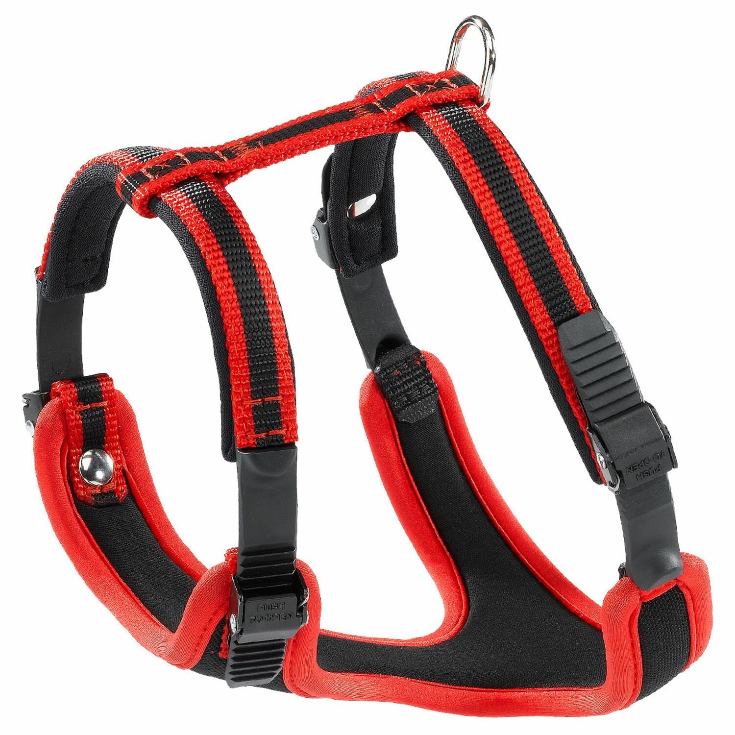 Шлейка для собак Ferplast ERGOCOMFORT S с мягкой подкладкой и микрорегулировкой, красная