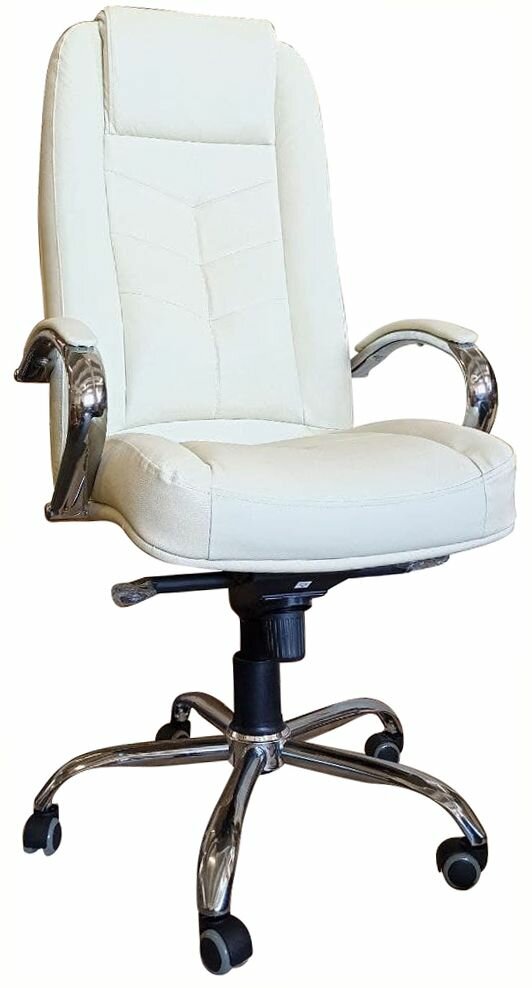 Драйв хром искусственная кожа NAPPA белая