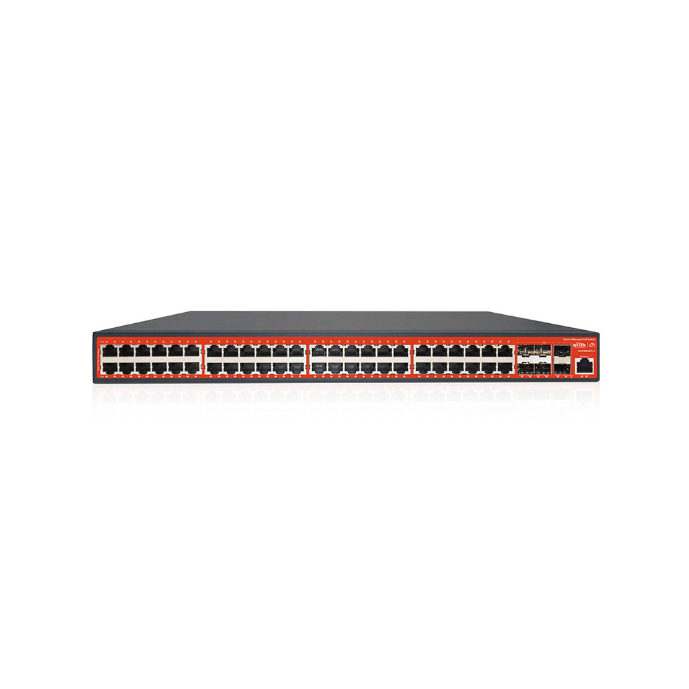 WI-PCMS554F-L3, управляемый PoE бюджет 370Вт, 48GE PoE, 6SFP+ 10G, Cloud