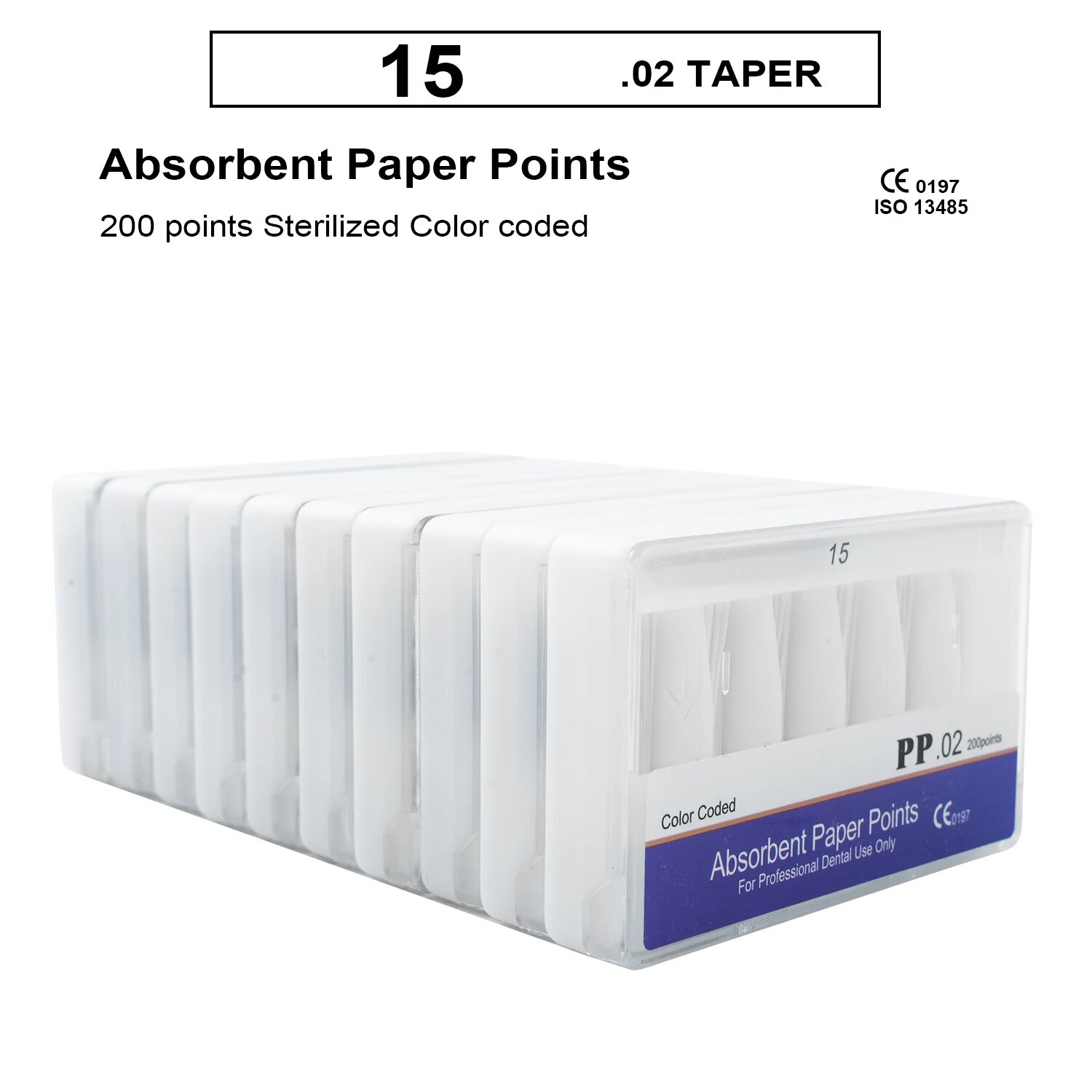 WELLCK Бумажные конусы 15 .02 Taper, 10Box