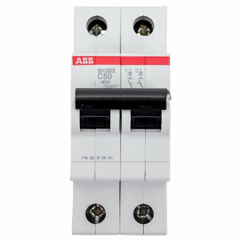 Автоматический выключатель ABB 2-полюсной sh202 c50 2CDS212001R0504