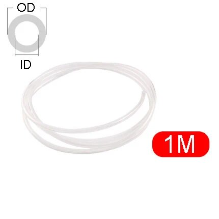 Пневматическая трубка CNZG 4-12 мм синяя PU 4x2.5mm, Transparent-1m