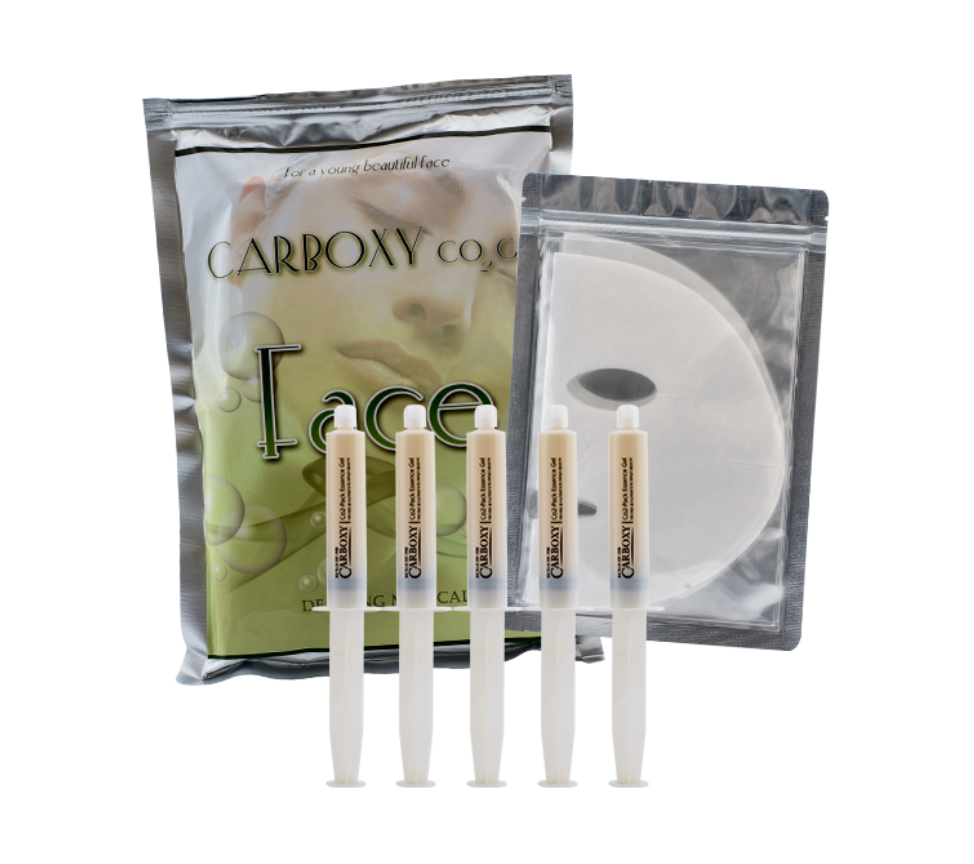 Маски Carboxy CO2 gel mask набор из 5 комплектов карбокситерапии для лица и шеи