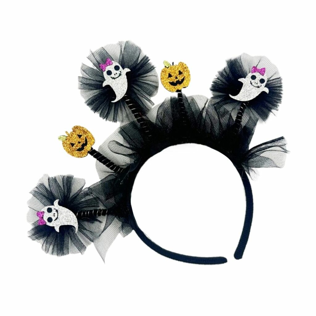 Тыква из фатина на ободке