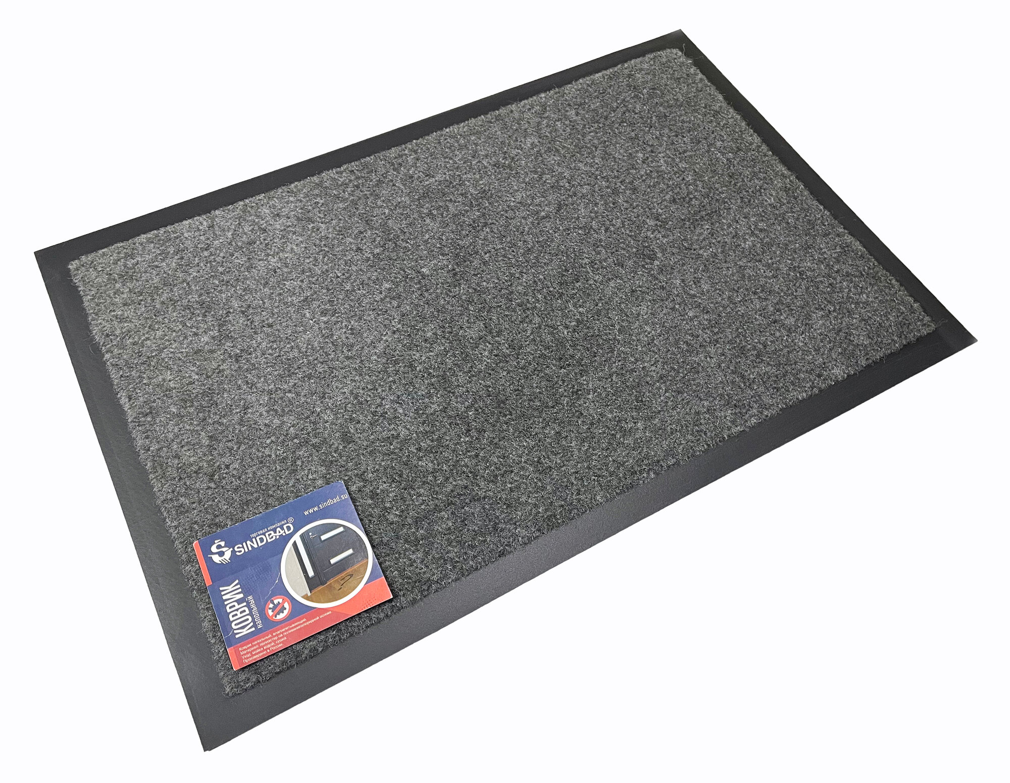 Коврик д/прихожей 40*60см СБ Light/влаговпит/серый Арт. Т100/1