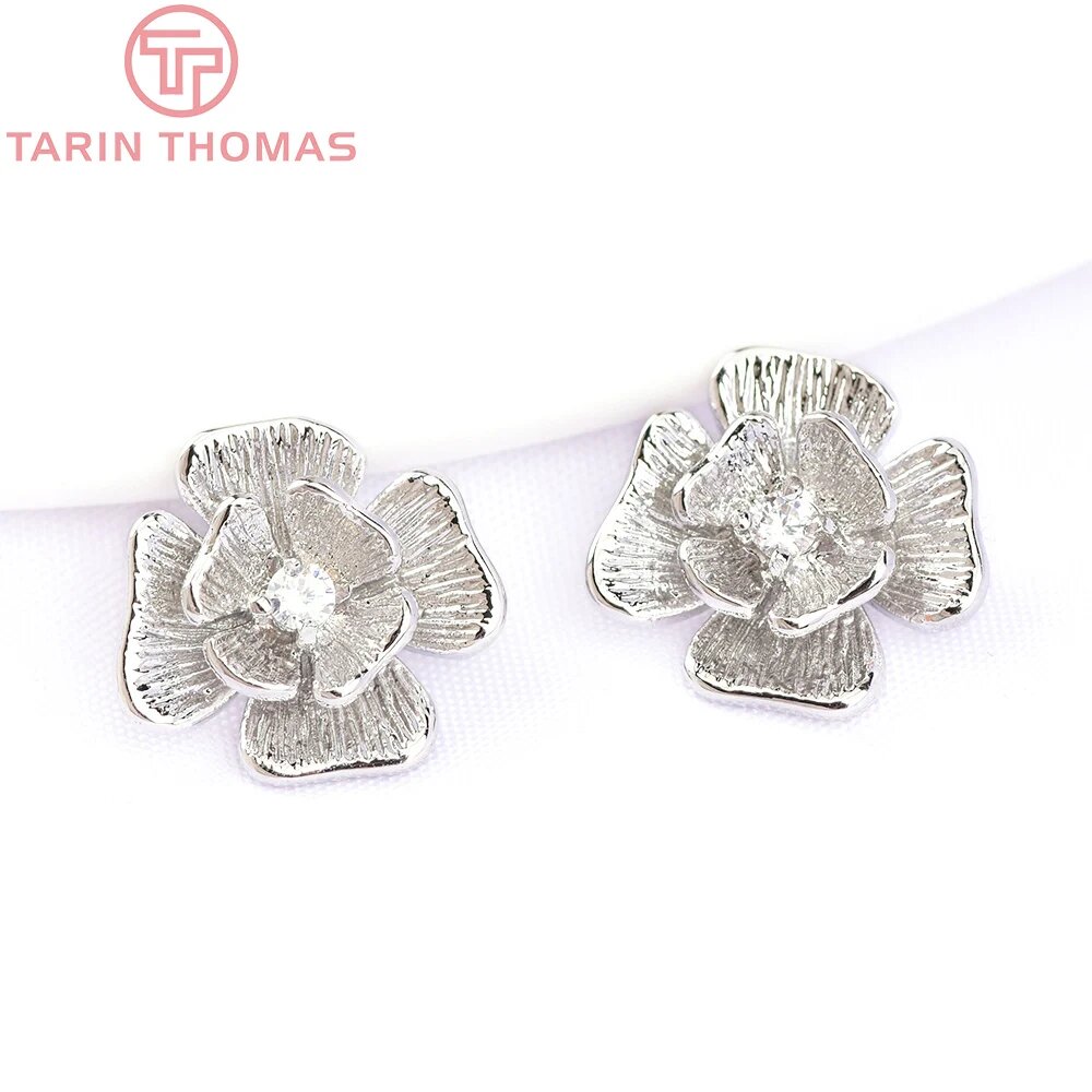 Серьги TARIN THOMAS Flower, платина