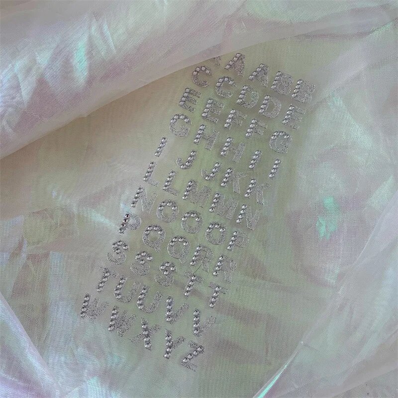 Блестящие наклейки с буквами А-Я