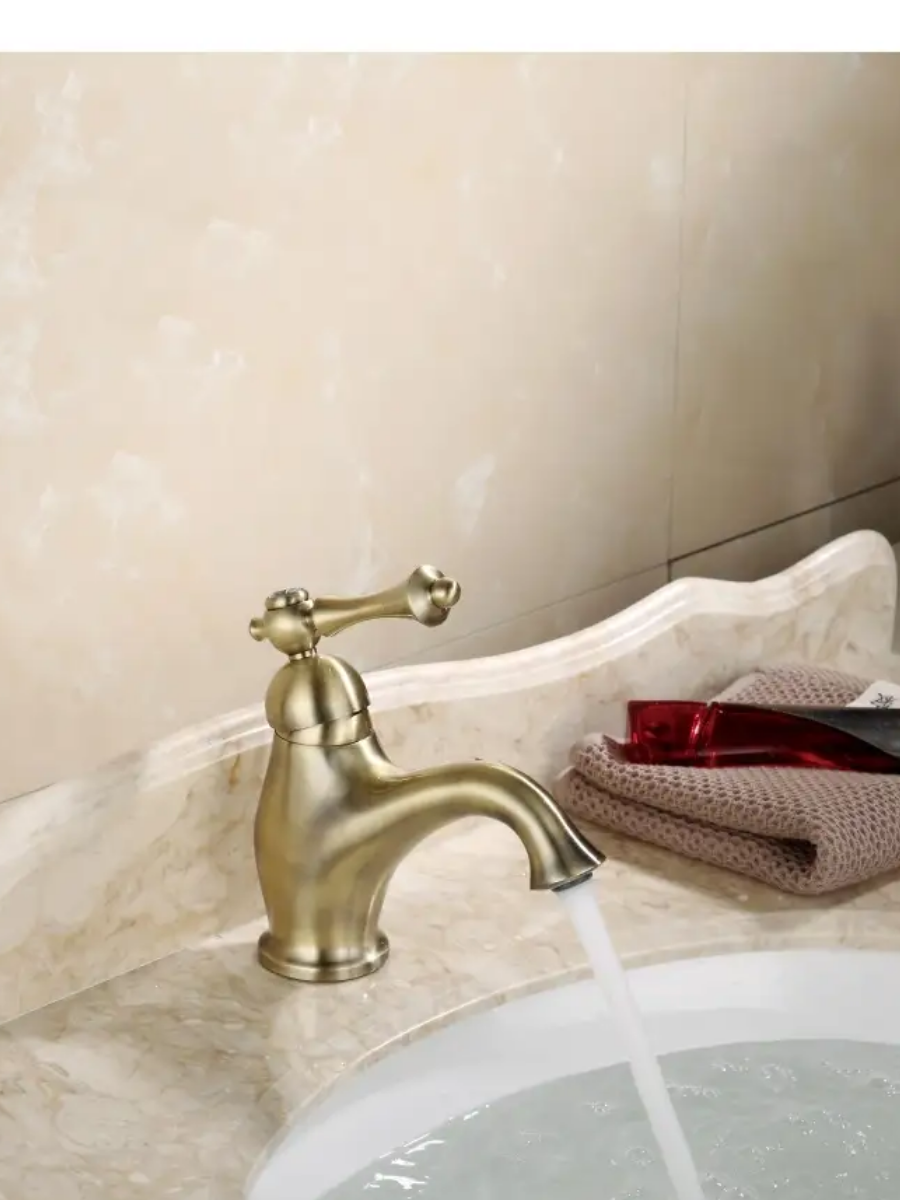 Смеситель для раковину (умывальника) Rose R0101Q, латунь, бронза