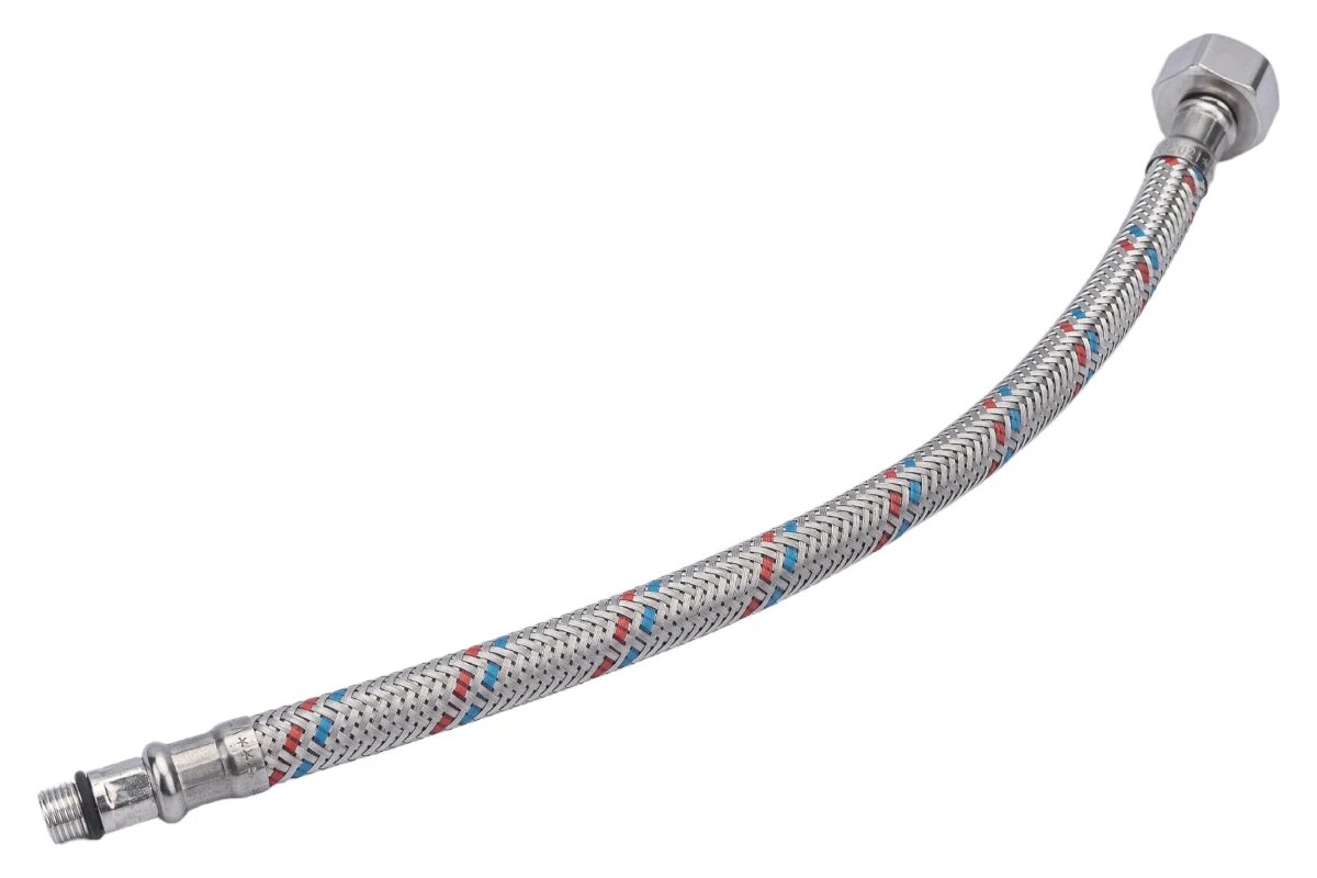 Valtec VTf.003. IS.0418030 Подводка для воды М10х18 мм, G1/2, 0.3 м, гайка-штуцер