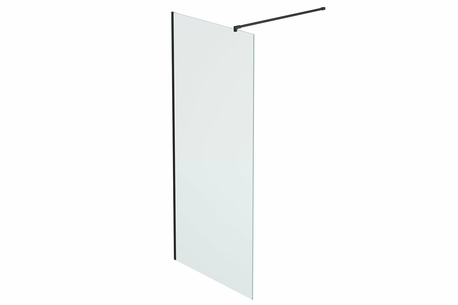 Душевая перегородка напольная MEBELVANN WALK IN BEN_602_BL_C_2000х1100, чёрный