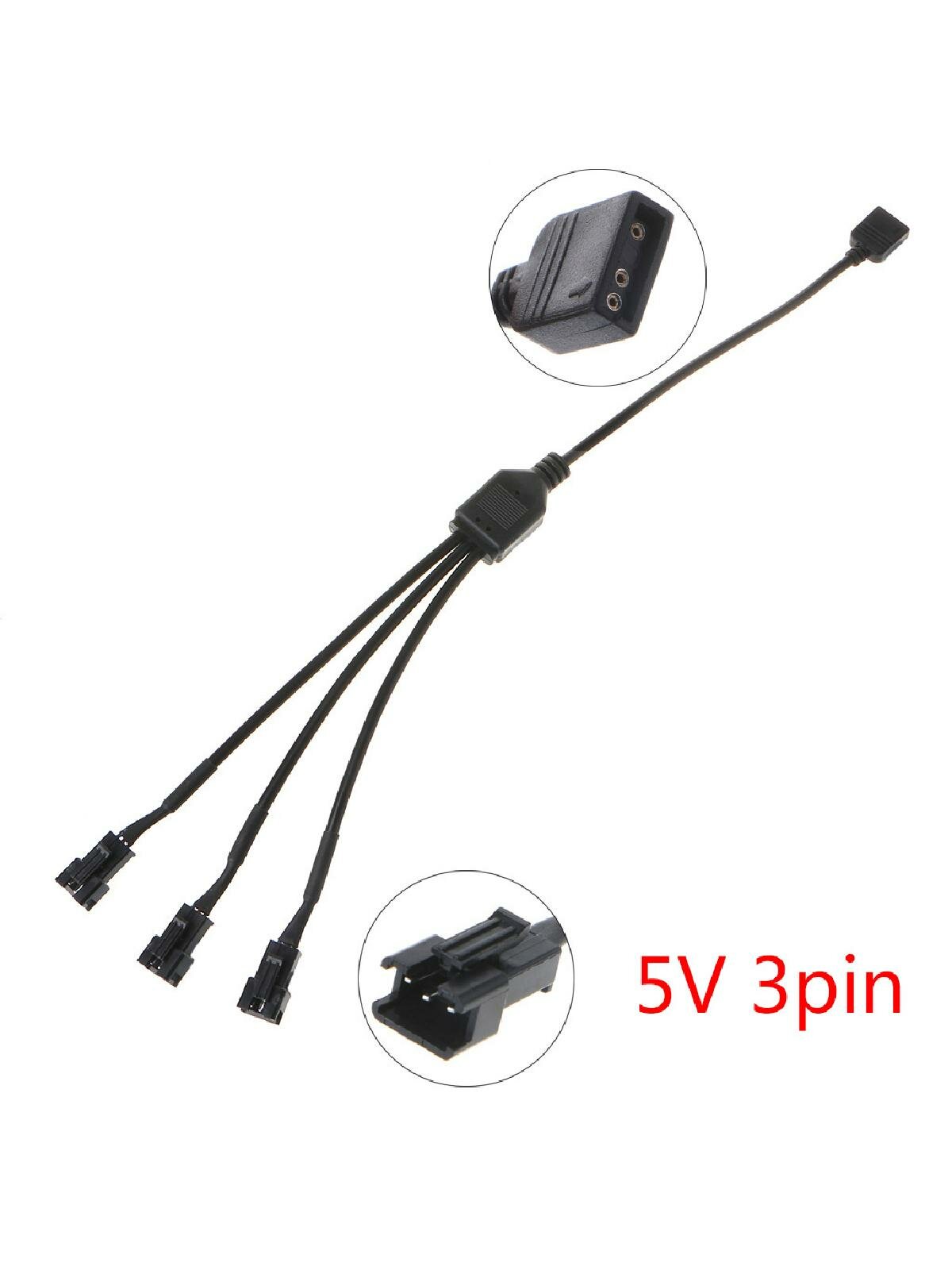 5V 3PIN to JST SM 3Pin Fan Interface Female/Male Adapter Cord Wire for Motherboard SYNC Transfer Extension Cable Durable