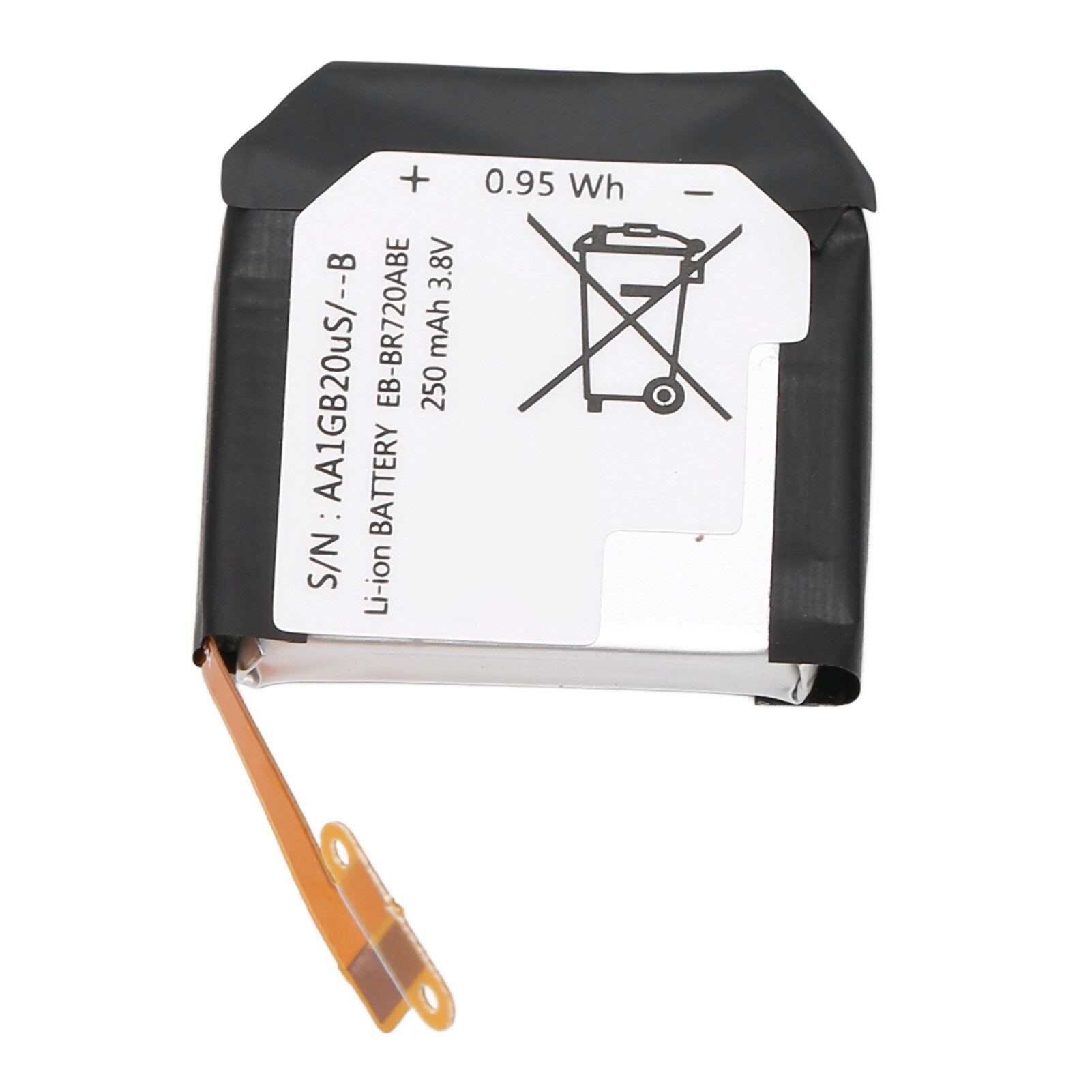 Аккумулятор 250 мАч для смарт-часов Samsung Gear S2 Classic SM R720 SM R732, замена EB BR720ABE, высокая емкость, долговечность.