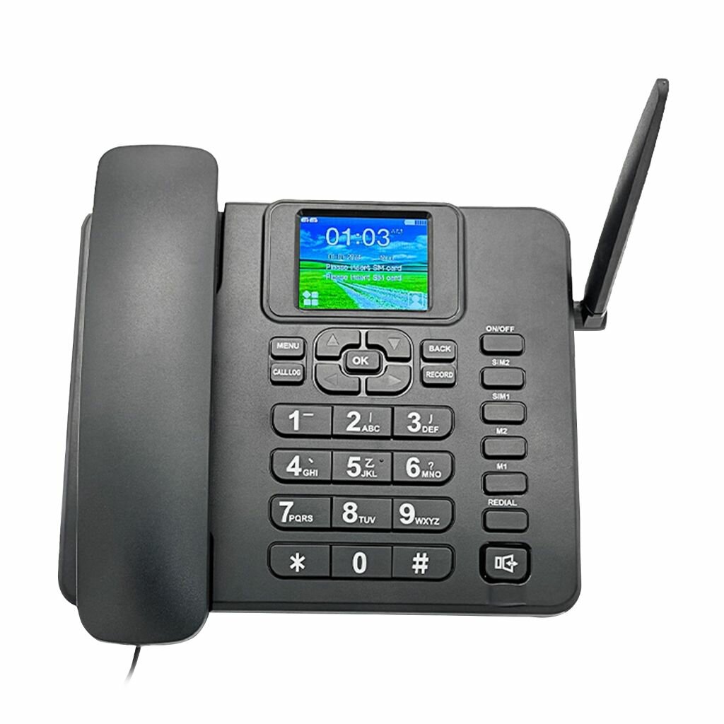 GSM беспроводной стационарный телефон 2G черный
