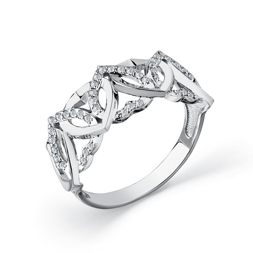 Кольцо, белое золото, 585 проба, бриллиант