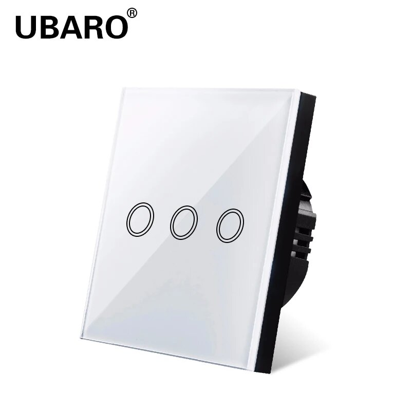 Сенсорный выключатель Ubaro 1/2/3 Gang 220V ZS-WB003