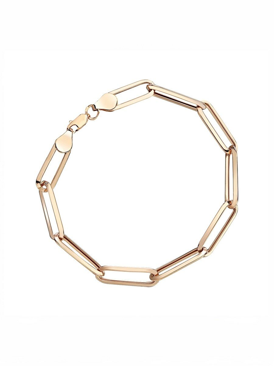 Браслет-цепочка, красное золото, 585 проба