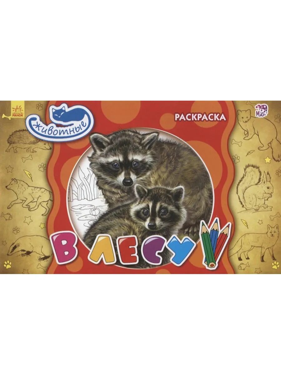 В лесу. Раскраска
