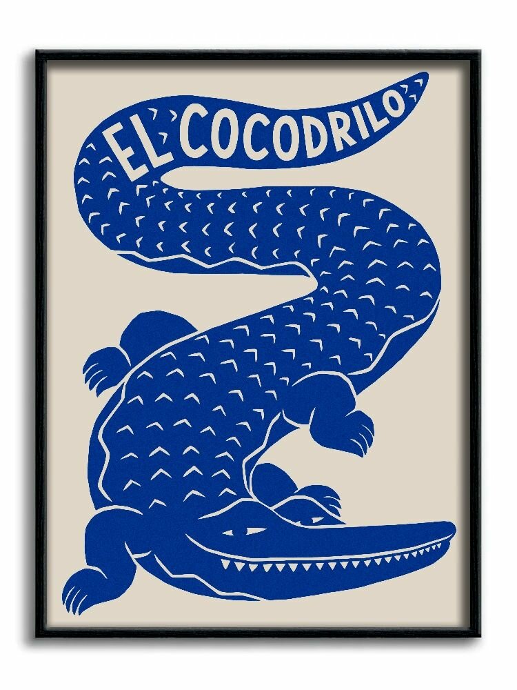 Интерьерный постер "El Cocodrilo" в стиле pinterest, 30x40 см — фото 1