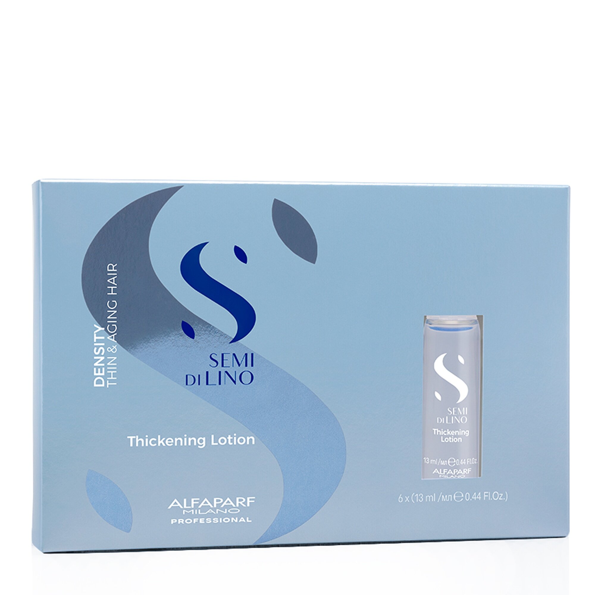 Лосьон для увеличения плотности и густоты волос Alfaparf Semi Di Lino Thickening Lotion 6 x 13 мл 25914