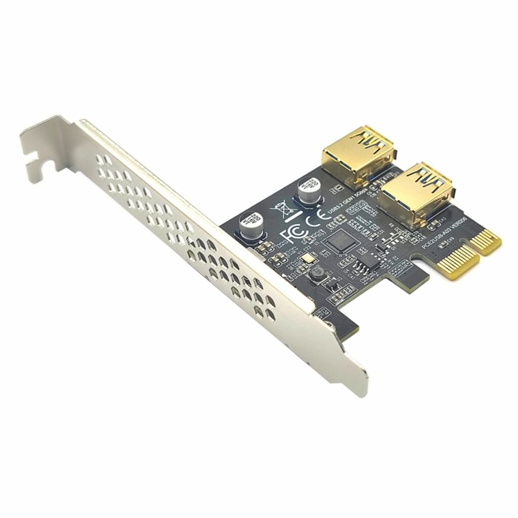 2 порта USB PCI-E карта расширения внешний PCIe 3.2 Gen1 к