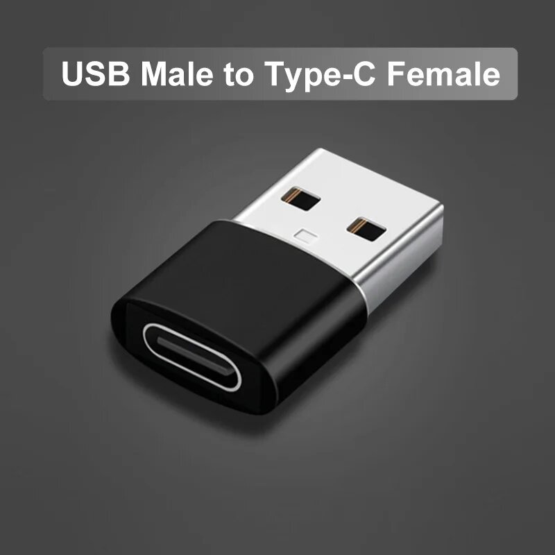 Адаптер OTG-USB C со светодиодной подсветкой, переходник с Micro USB Type-C типа Type-c to USB 2.0
