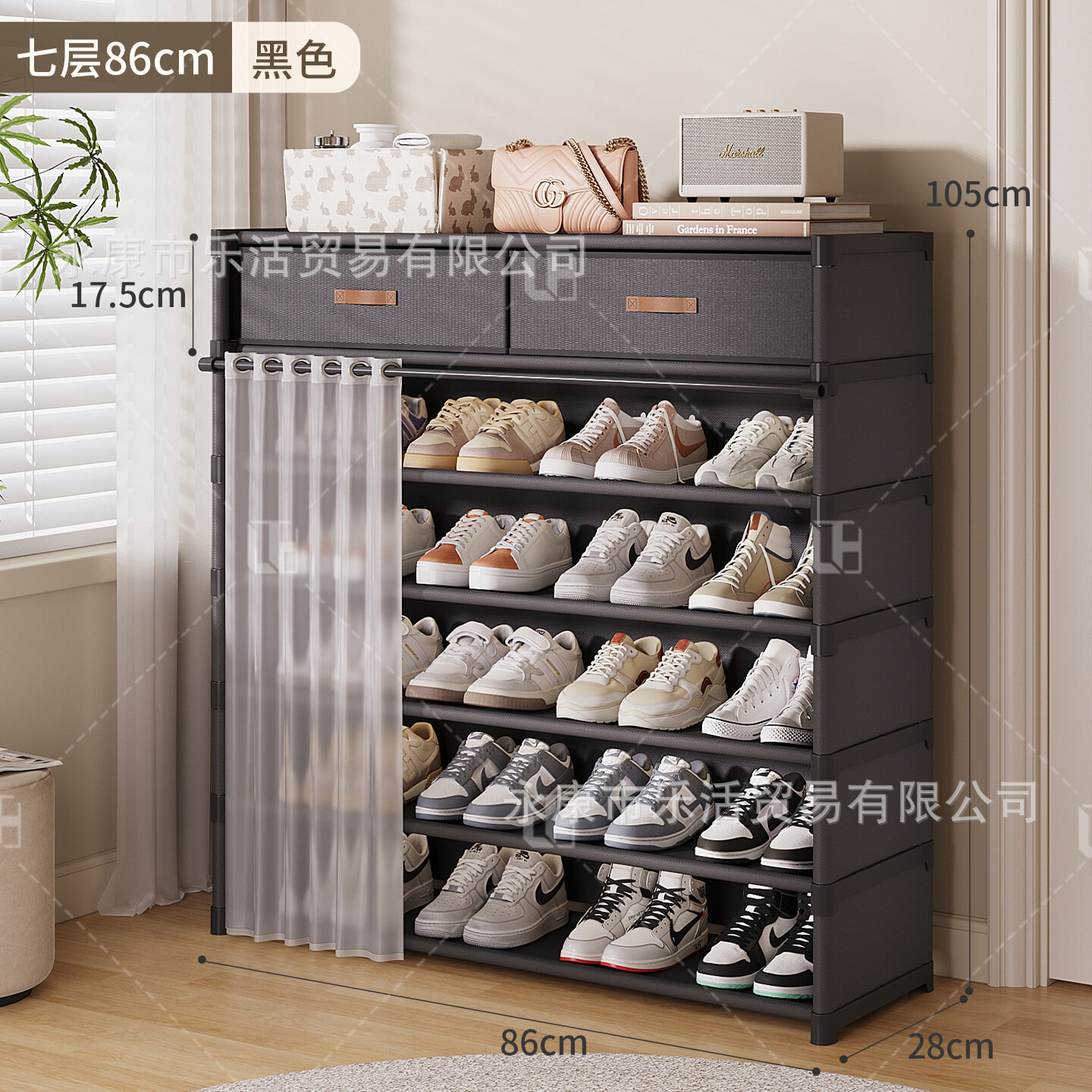 Простая подставка для обуви многоэтажное домашнее дверное проем с дверцами обувного шкаф