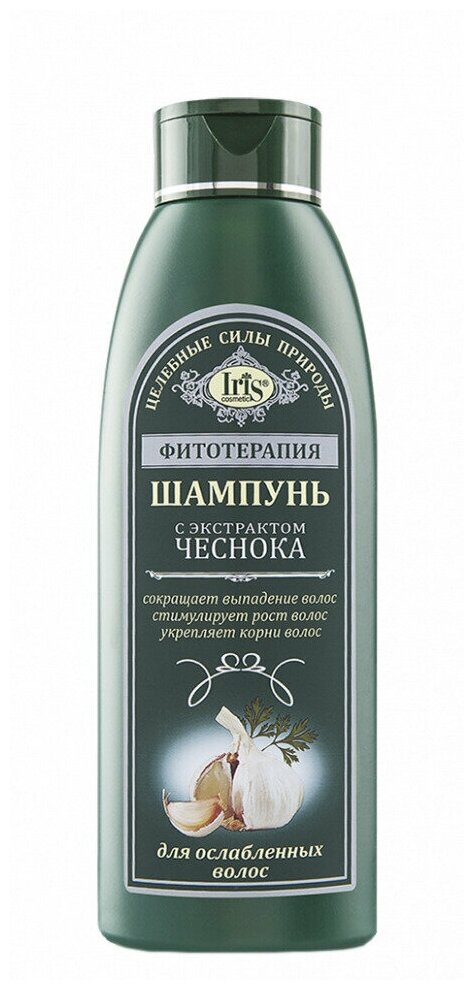 Iris cosmetic Шампунь с экстрактом чеснока Фитотерапия 500мл